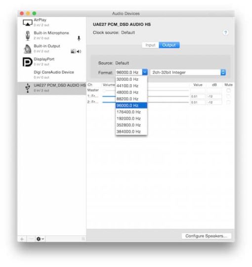 Setting the DAC as the output device (MAC OS X, Windows) - Hifime Audio